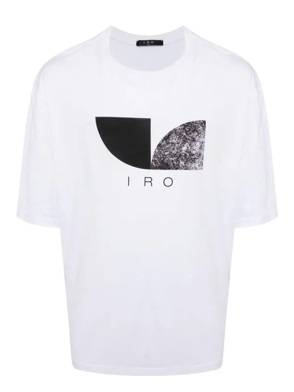 IRO PARIS Logo-print Cotton T-shirt - White