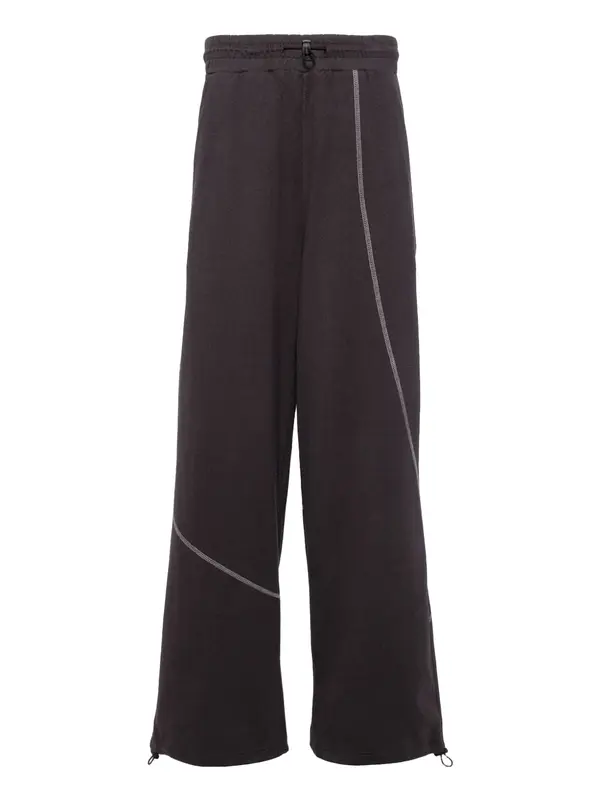 FIVE CM Curve-seam Cotton Track Pants - Grey