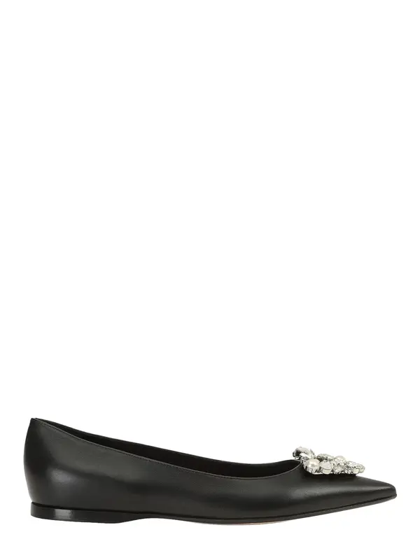 SERGIO ROSSI Godiva Precious Ballerina Shoes - Black