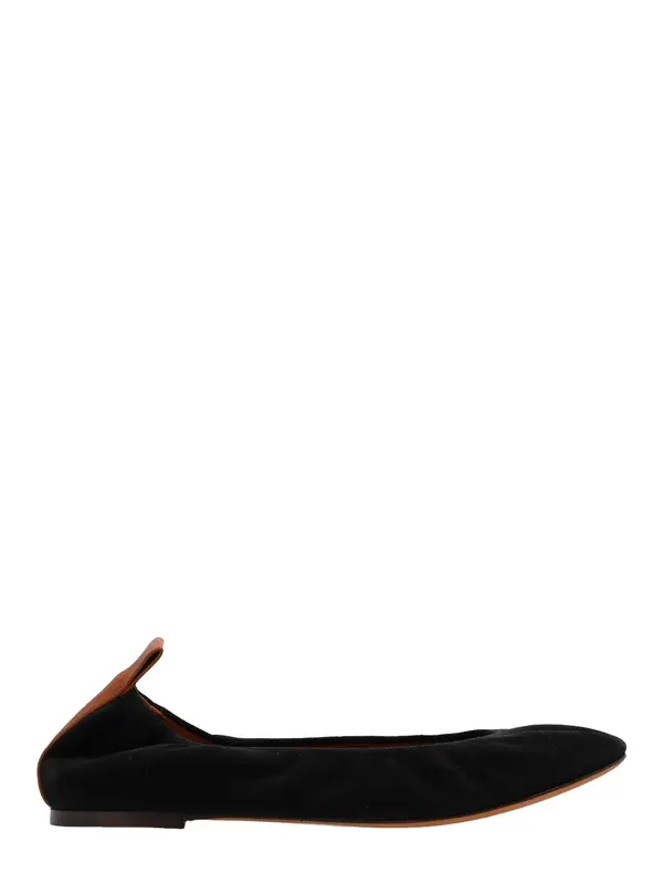 LANVIN Leather Ballerina Shoes - Black