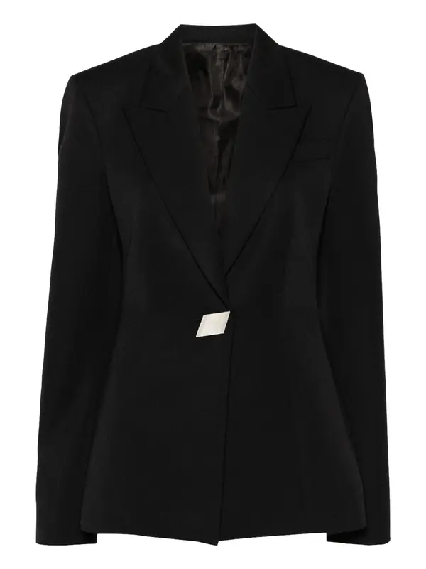Attico Single-breasted Blazer - Black