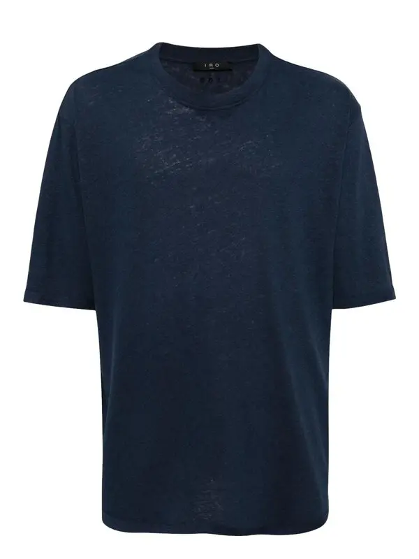 IRO PARIS Drop-shoulder Jersey T-shirt - Blue