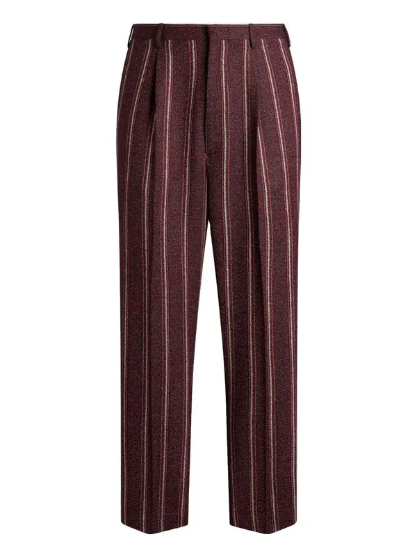 Etro Striped Tailored Trousers - Red