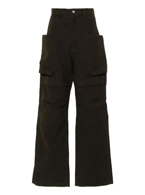 Rick Owens Stefan Cotton Cargo Trousers - Green