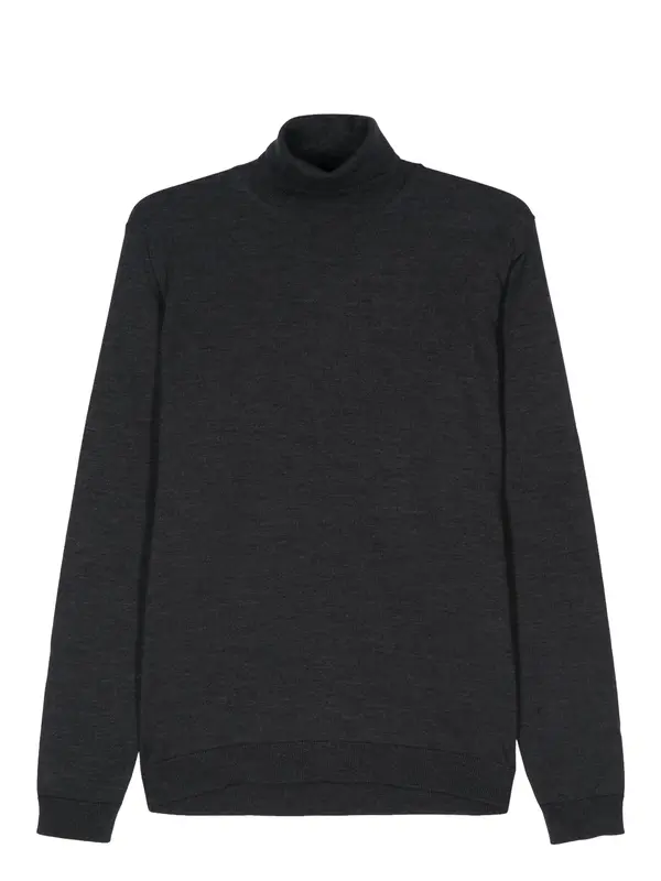 NUUR Roll-neck Merino Jumper - Grey