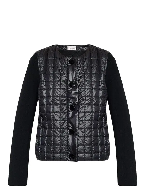Moncler Panelled Jacket - Black