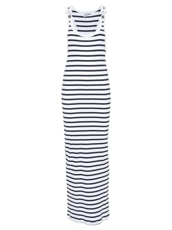 JEAN PAUL GAULTIER Marinère Striped Maxi Dress - White