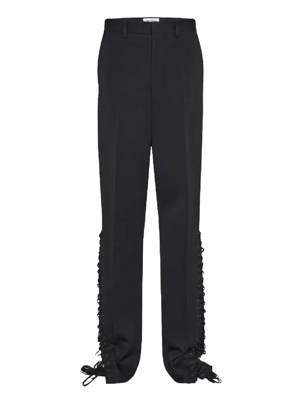Jean Paul Gaultier Tailored Wool Trousers - Black