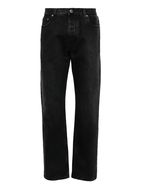 Off-White Tapered Denim Jeans - Black