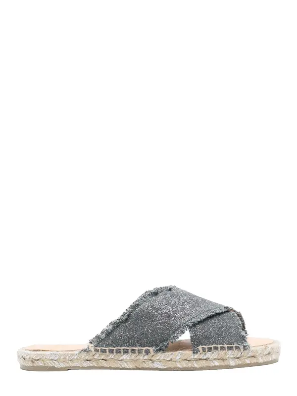 CastaÑer Palmera Canvas Flat Sandals - Grey