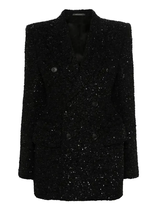 Balenciaga Wool-blend Coat - Black