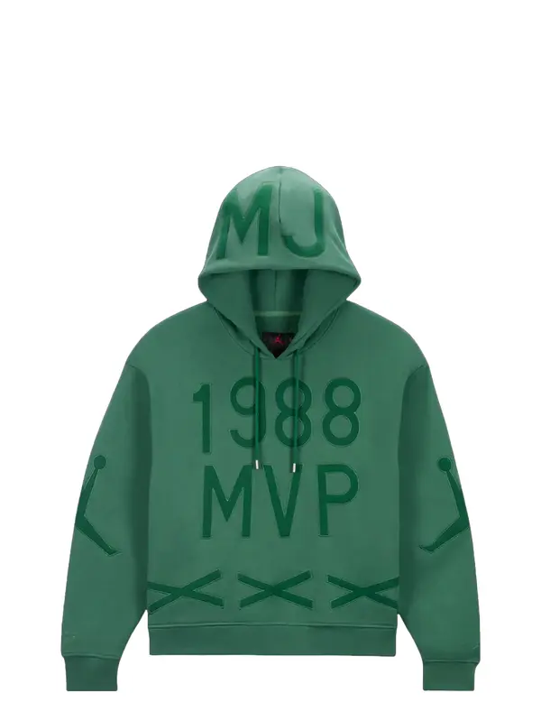JORDAN X Nina Chanel Fleece Hoodie - Green Stone