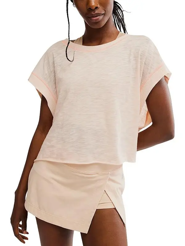 Free People My Time Tee - Pastel Peach