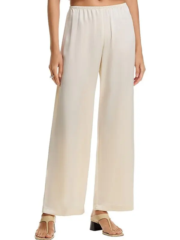 LESET Barb Wide Leg Trousers - Creme