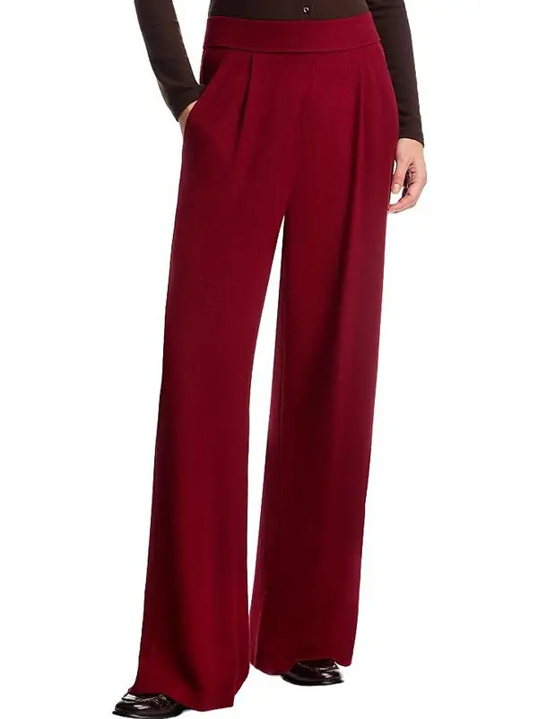LESET Lauren Wide Leg Pants - Pinot