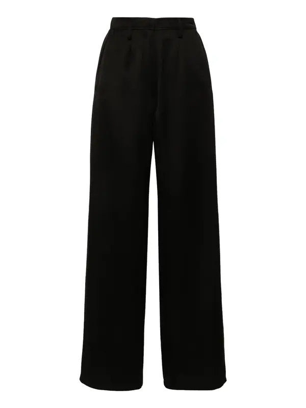 FORTE_FORTE Wide-leg Tailored Trousers - Black