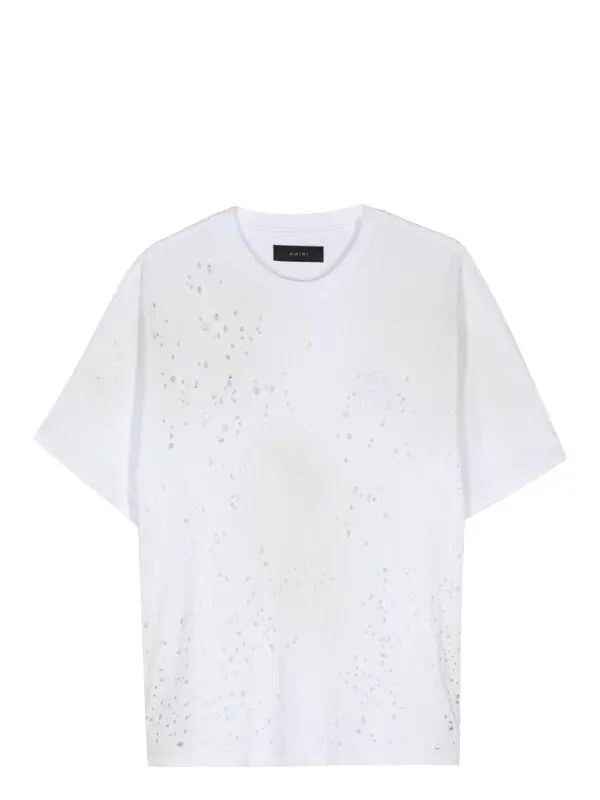 Amiri Shotgun Cotton T-shirt - White