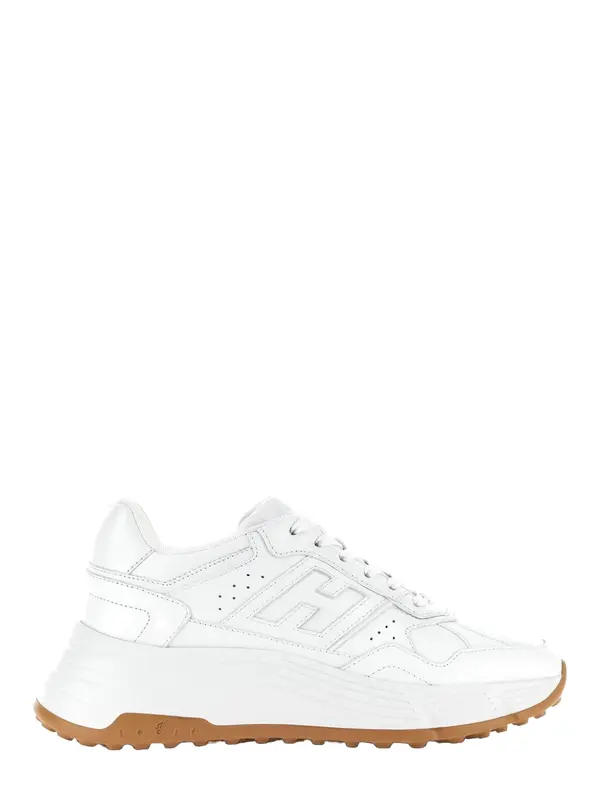 Hogan Panelled Leather Sneakers - White