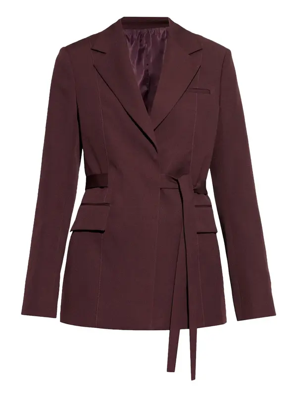 LANVIN Tied-waist Blazer - Purple