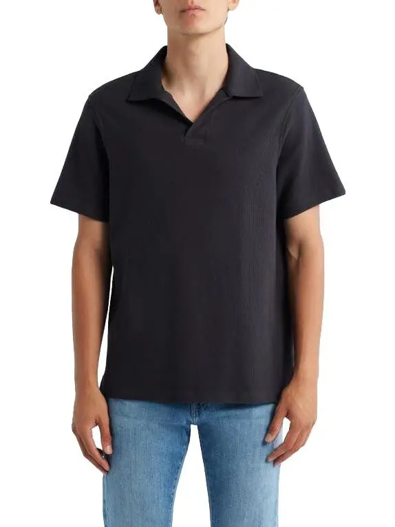 FRAME Jacquard Polo - Charcoal