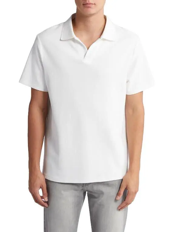 FRAME Jacquard Polo - Off White