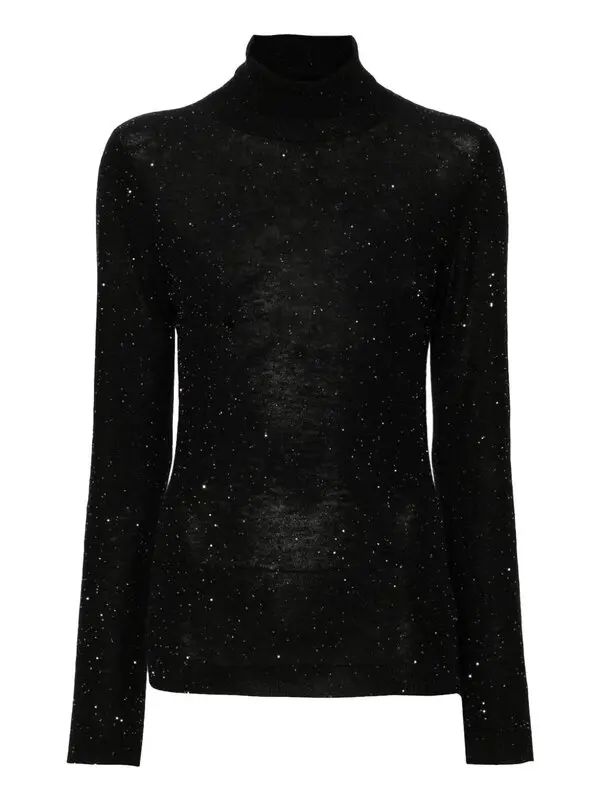 Fabiana Filippi Roll-neck Sweater - Black