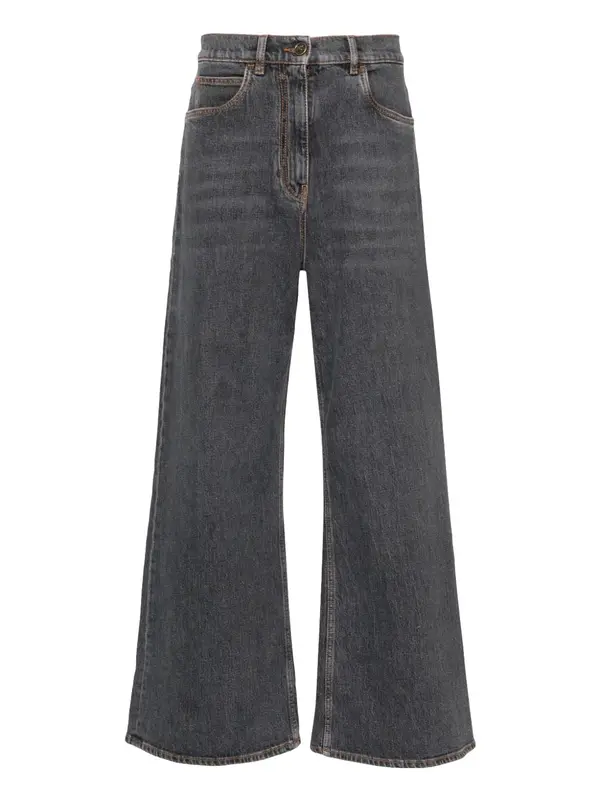 Etro Wide-leg Jeans - Grey