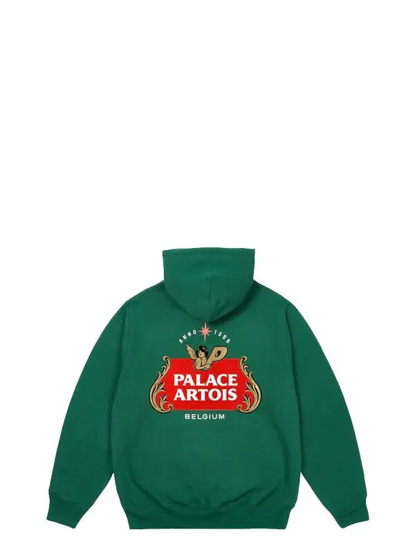PALACE X Stella Artois Hood - Bottle Green