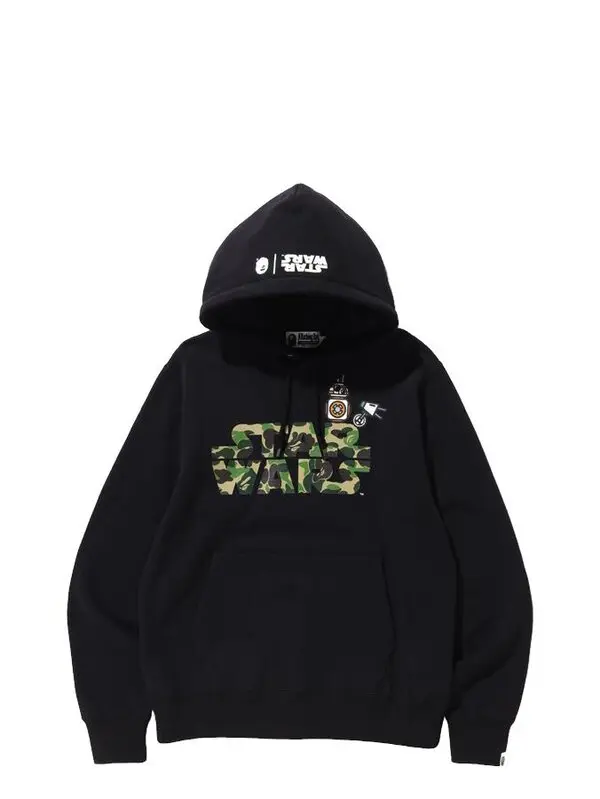 A BATHING APE X Star Wars Bb8 & Do Pullover Hoodie - Black