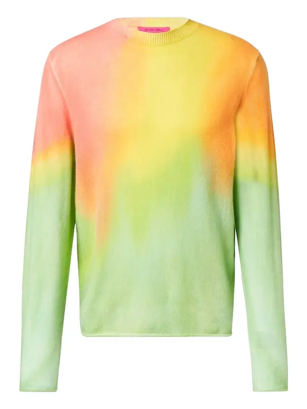 THE ELDER STATESMAN Wave Aura Cashmere Sweater - Multicoloured