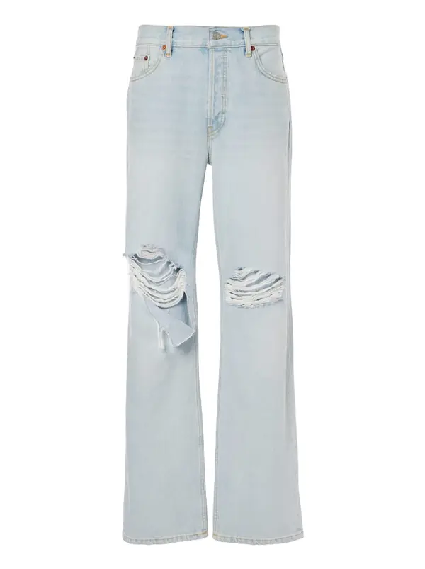 RE/DONE Loose Long Straight Jeans - Blue