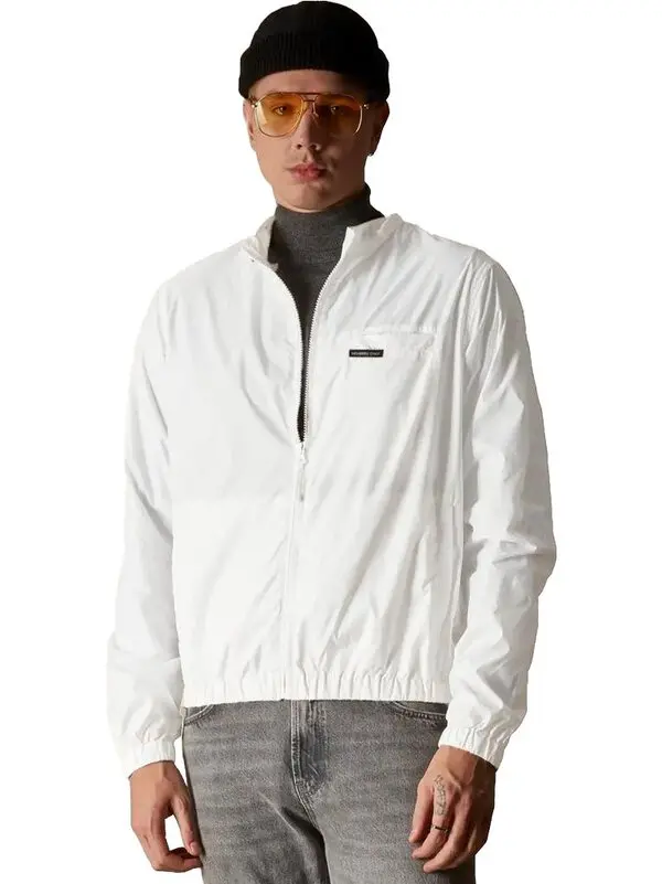 MEMBERS ONLY Packable Windbreaker Jacket - White
