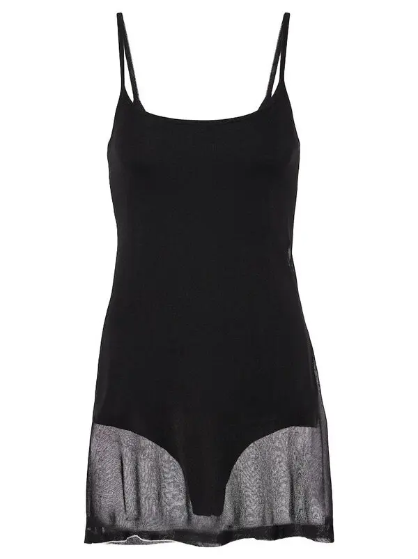 Jacquemus La Robe Maille Roupao Minidress - Black