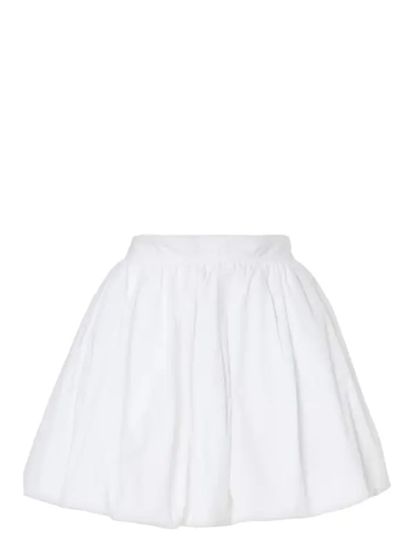 Patou Cotton Miniskirt - White