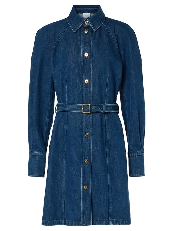 Patou Denim Shirt Dress - Blue