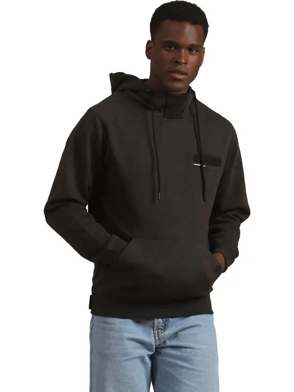 MEMBERS ONLY Jayden Colorblock Hooded Sweatshirt - Charcoal