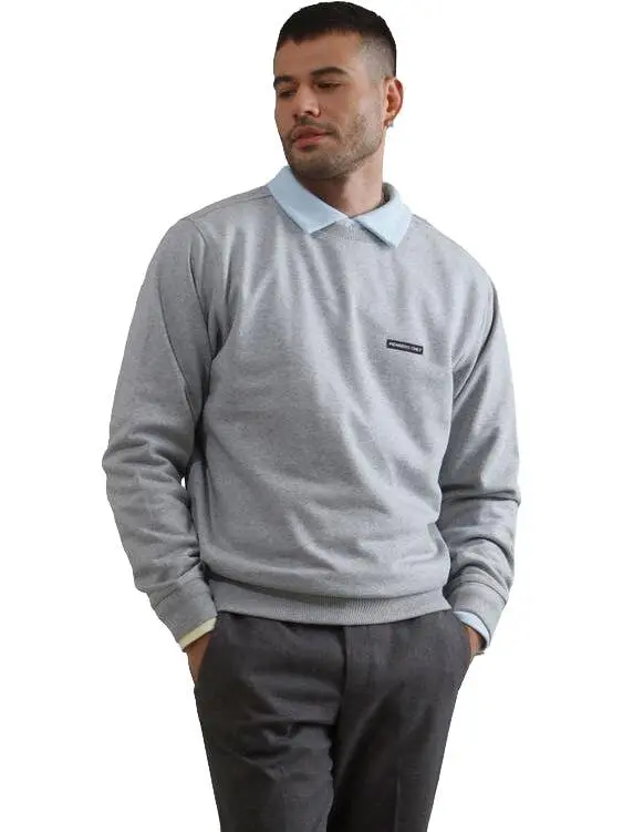 MEMBERS ONLY Preston Crew Neck Sweatshirt - Grey