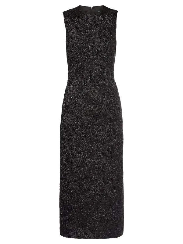 Simone Rocha Cloqué Midi Dress - Black