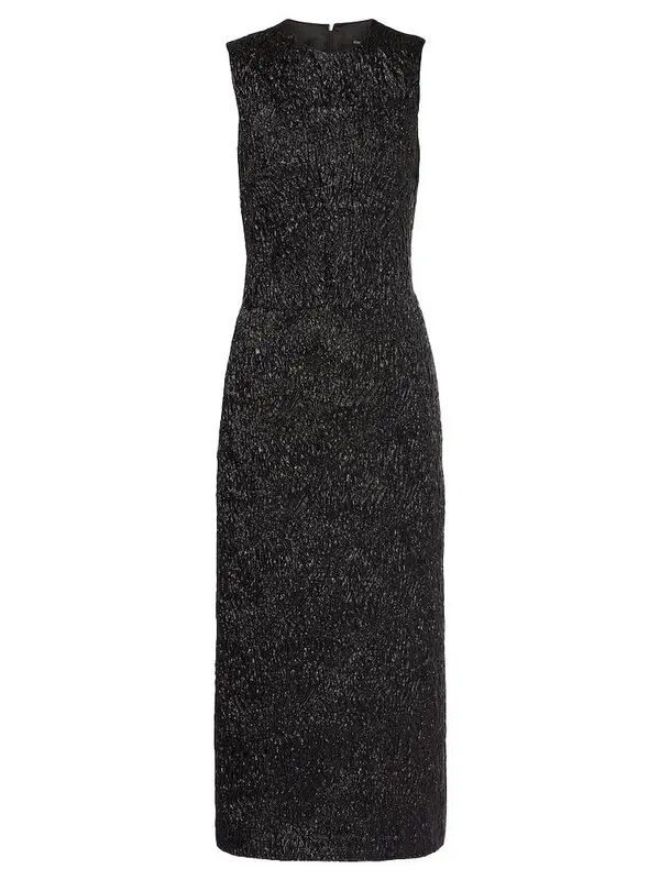 Simone Rocha Cloqué Midi Dress - Black