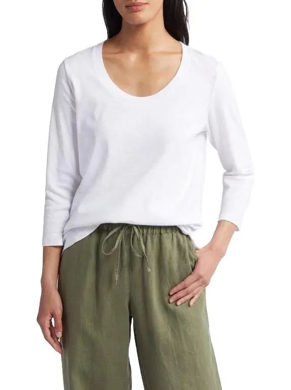 Tommy Bahama Ashby Isles Scoop Neck Cotton T-shirt - White