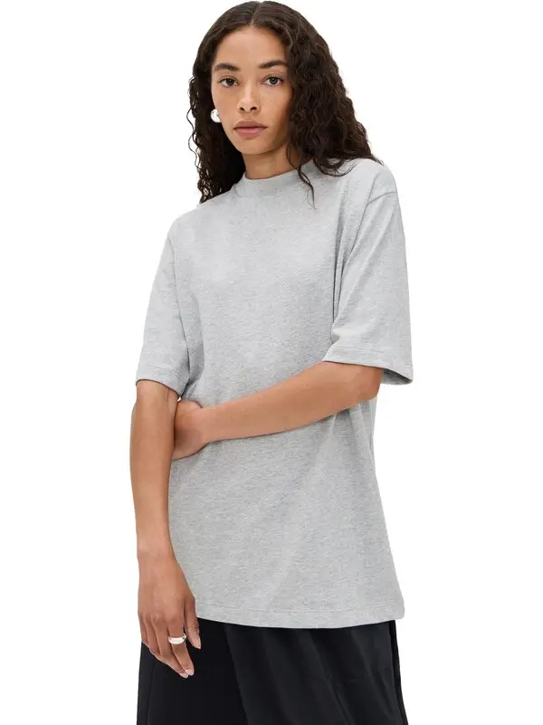 Tibi Perfect Tee - Heather Grey