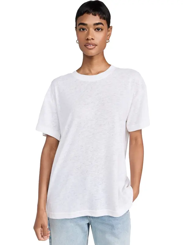 PERFECTWHITETEE Faith Linen Tee - Natural