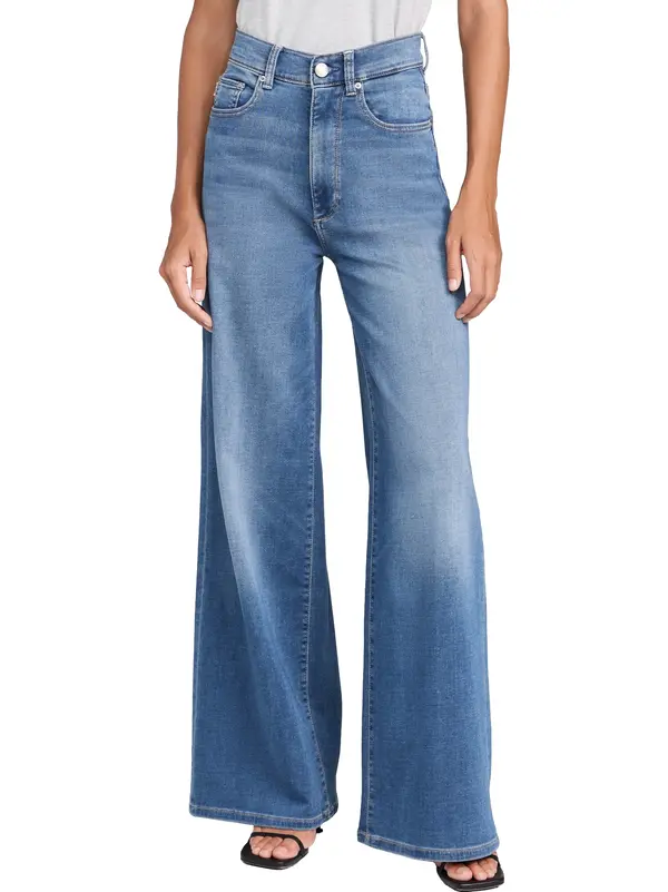 DL1961 Softwear Hepburn Wide-leg Jeans - Mohonk (softwear)