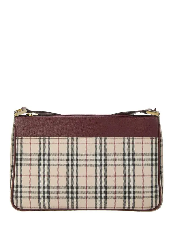 Burberry Check Jacquard Canvas Crossbody Bag - Beige