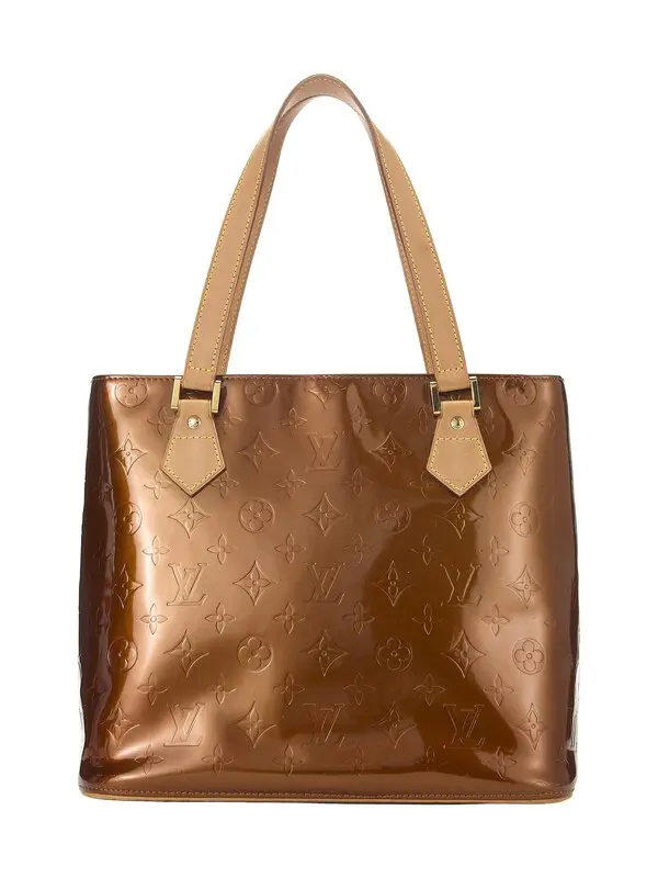 LOUIS VUITTON Monogram Vernis Houston Tote - Brown
