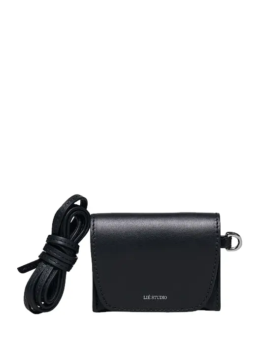 Lié Studio Stella Leather Wallet - Solid Black