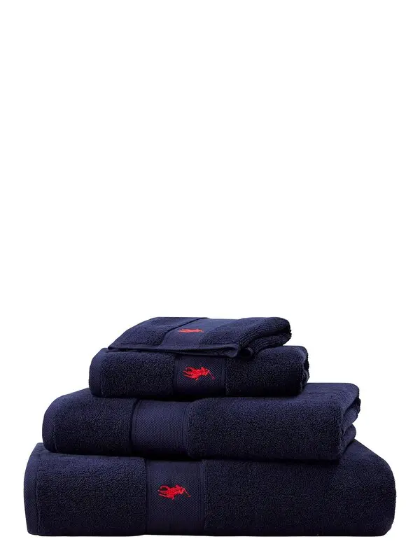 Ralph Lauren Polo Player Bath Sheet - Navy