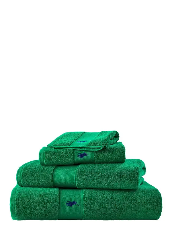 Ralph Lauren Polo Player Guest Towel - Green