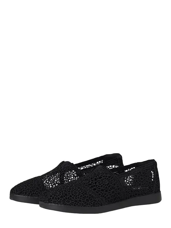 Toms Alpargata Plus Flat Shoes - Black