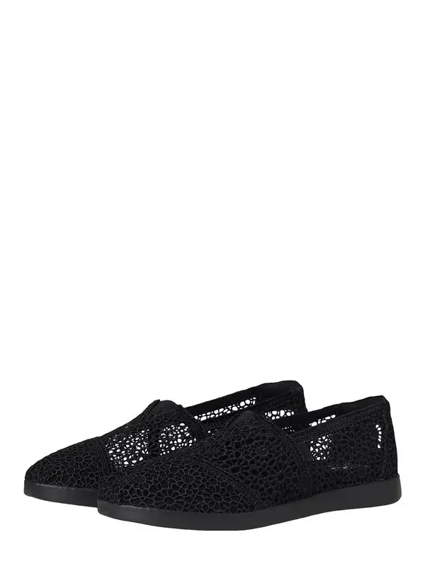 Toms Alpargata Plus Flat Shoes - Black